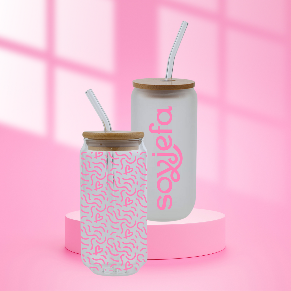 Clear or Frosted Cup – Soy Jefa